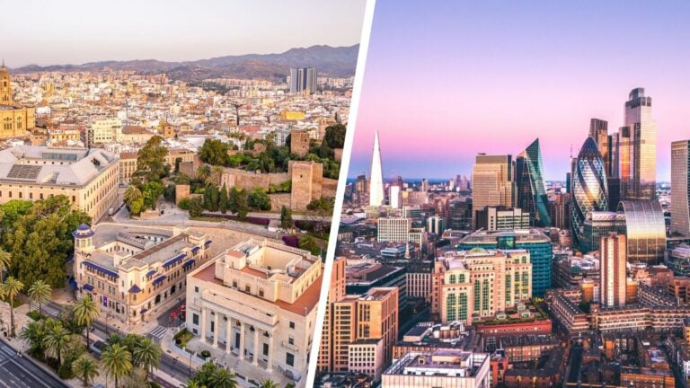 Malaga and London Private Jet Flights - PrivateJet.com